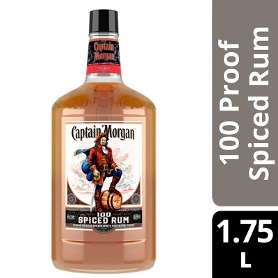 Captain Morgan 100 Proof Spiced Rum - Plastic Bottle : Target