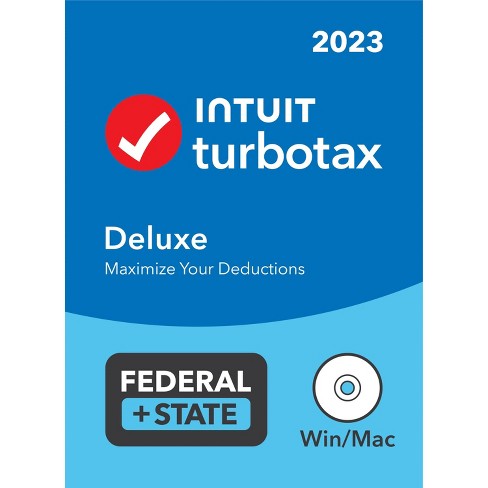 Turbotax 2023 Deluxe Federal And State Tax Software : Target