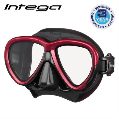 Cressi F-dual Mask And Supernova Dry Snorkel, Black/red : Target