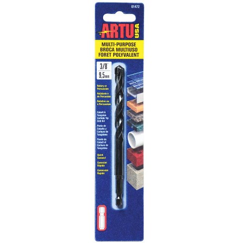 Artu 3/8 In. X 5-1/4 In. L Tungsten Carbide Tipped Drill Bit Quick ...