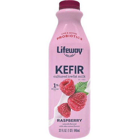 Lifeway Kefir Raspberry Low Fat Milk Smoothie - 32 Fl Oz : Target