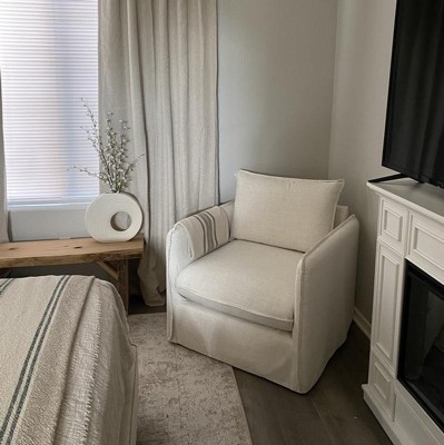 Berea Slouchy Lounge Chair With French Seams Textured Mushroom ...