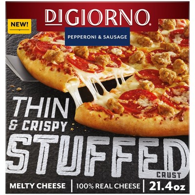 DiGiorno Thin & Crispy Stuffed Crust Pepperoni & Sausage Frozen Pizza ...