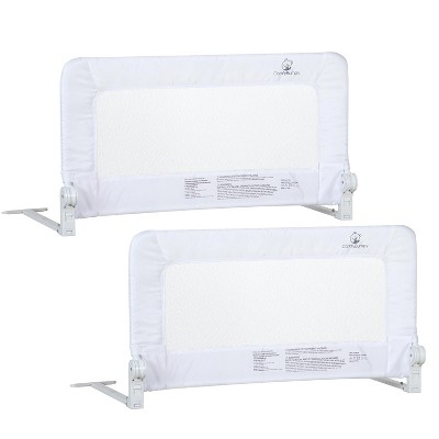 ComfyBumpy Toddler Bed Rail Guard -Kids Safety Rail, White, Regular (35 ...