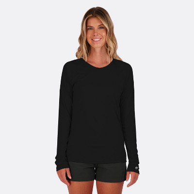 Vapor Apparel Women's Upf 50+ Uv Sun Protection Solar Long Sleeve Shirt - Black, Small : Target