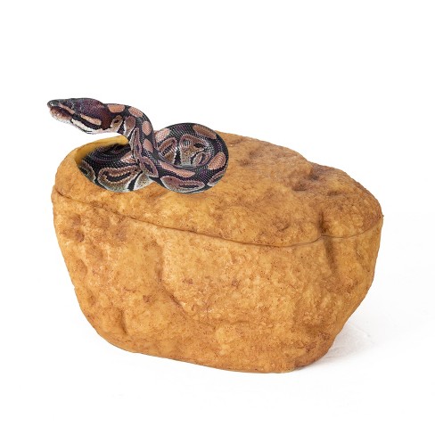 Repti Zoo Snake Cave And Hides, 3-in-1 Reptile Hide Cave For Snake ...