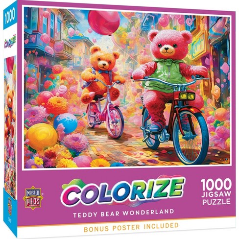 Masterpieces Colorize - Teddy Bear Wonderland 1000 Piece Jigsaw Puzzle ...