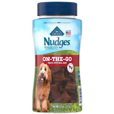 Brandclub - Nudges Blue Buffalo On The Go Dog Treat with Beef - 5.5oz
