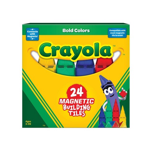 Crayola Bold Magnetic Tiles 24pc Set : Target
