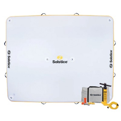 Solstice 10 Foot X 8 Foot Inflatable Floating Dock Water Lounger ...