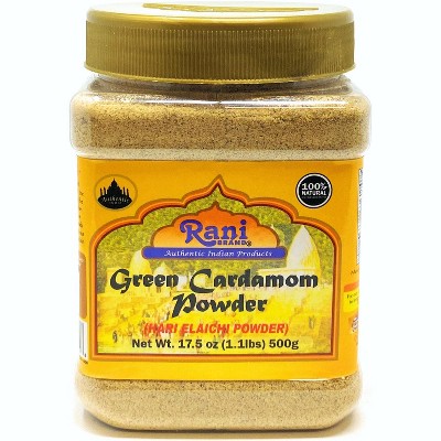 Green Cardamom Pods Powder (hari Elachi) - 17.5oz (1.1lbs) - Rani Brand ...
