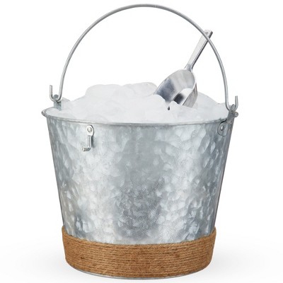 Hammered Metal Ice Bucket With Ice Scoop - Threshold™ : Target