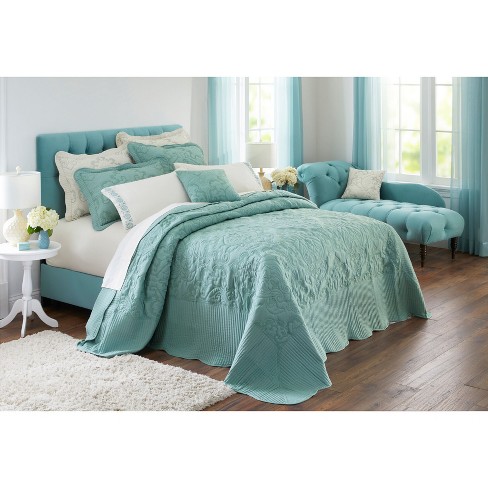 Brylanehome Amelia Bedspread - Full, Seaglass : Target