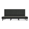 Glenwillow Home Conner Upholstered Platform Bed, Button Tufted ...