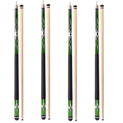 Gse Set Of 4 Canadian Maple Hardwood Billiard Pool Cue Sticks, 58" 2 ...