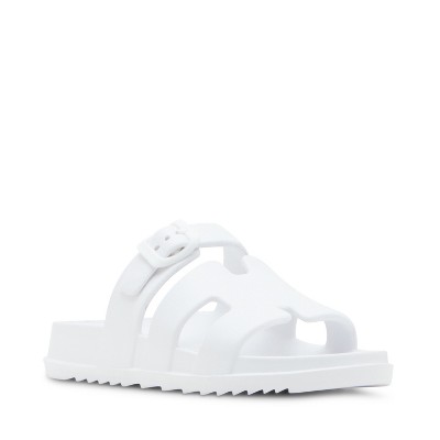 Women's Neida Eva Two Band Footbed Slide Sandals - Shade & Shore™ White ...
