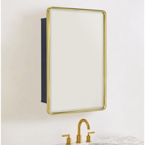 Tehome Eldee Surface Mount Rectangular Metal Framed Bathroom Medicine ...