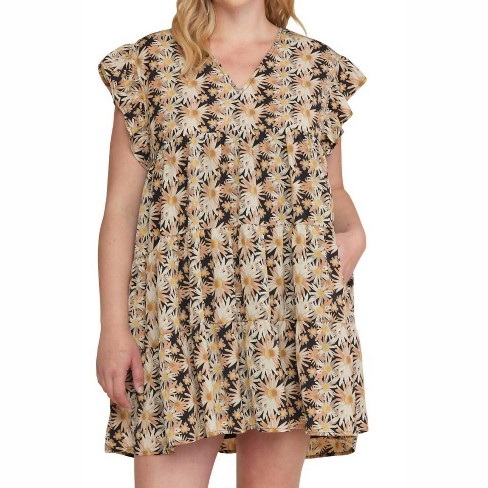 Women's Floral Ruffle Tiered Dress - Entro : Target