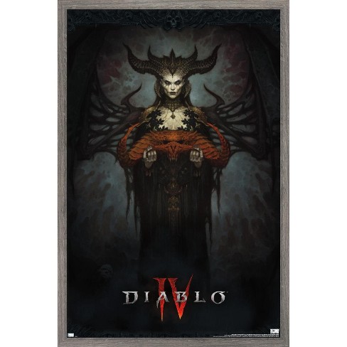 Trends International Diablo 4 - Lilith Key Art Framed Wall Poster ...