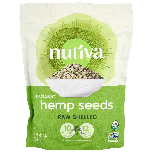 Nutiva Organic Hemp Seeds, Raw Shelled, 12 Oz (340 G) : Target