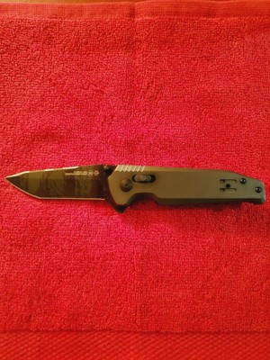 Sog Vision Xr Lte Straight Edge Steel Tactical Pocket Knife, Red : Target