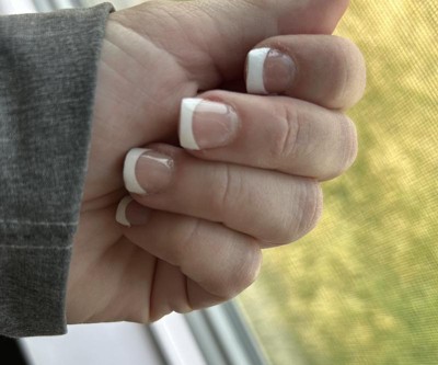 Kiss Acrylic French Manicure Fake Nails Sculpture Kit - Natural - 40ct ...