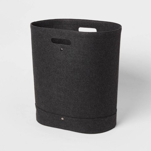 Felt Double Hamper Charcoal - Brightroom™: Polyester, 6000 Volume ...