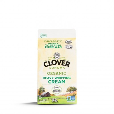 Clover Sonoma Organic Heavy Whipping Cream - 1pt : Target