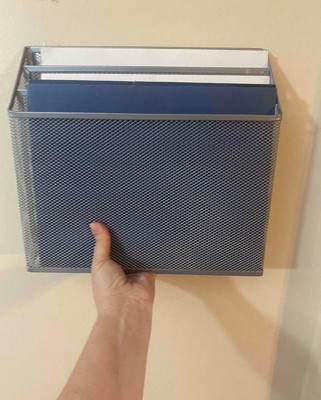 Mesh Hanging File Sorter With Keyholes Silver - Brightroom™ : Target