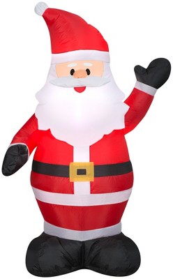 Gemmy Christmas Airblown Inflatable Santa, 4 Ft Tall, Multi : Target