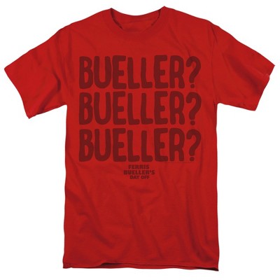Ferris Bueller The Ben Stein Adult T Shirt, Red, Large : Target