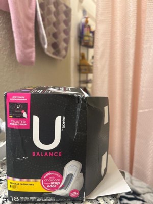 U By Kotex Balance Ultra Thin Regular Pads With Wings - Unscented ...