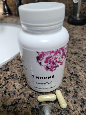 Thorne Resveracel - Nicotinamide Riboside With Quercetin Phytosome And Resveratrol - 60 Capsules ...