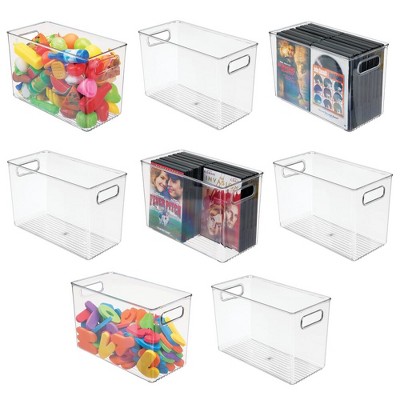 mDesign Storage Organizer Bin with Handles for Cube Furniture, 8 Pack ...