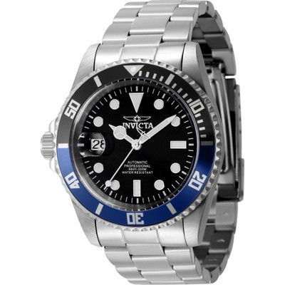 Invicta 43977 Men's Pro Diver Automatic Black Dial Steel Watch : Target