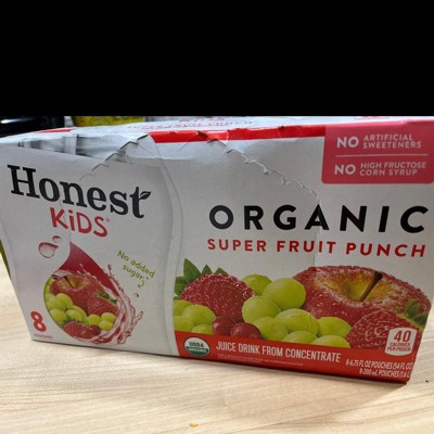 Honest Kids Super Fruit Punch Organic Juice Drinks - 8pk/6.75 Fl Oz ...