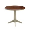 36" Magnolia Round Top Dining Table With 12" Leaf - International ...