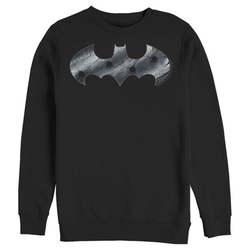 Men's Batman Steel Scars Logo Sweatshirt - Black - Small : Target