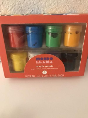 8ct Satin Acrylic Paints - Mondo Llama™ : Target