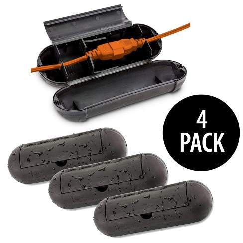 Kovot Extension Cord Safety Cover Protectors 4 Pack | Black | Protects ...