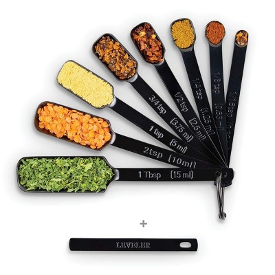 4pc Stainless Steel Measuring Spoons Vintage Brass Finish - Hearth ...