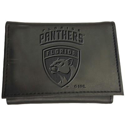 Evergreen Nhl Florida Panthers Black Leather Trifold Wallet Officially ...