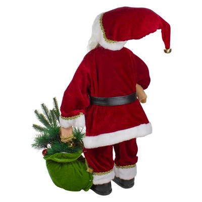 Northlight 2' Standing Santa Christmas Figure With Presents And A ...