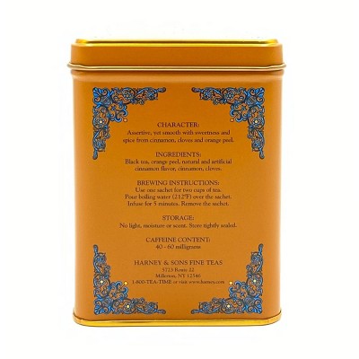Harney & Sons Hot Cinnamon Sunset Black Tea - 20ct : Target
