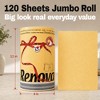 Renova Yellow Paper Towels, 3 Roll Pack, 2-Ply Jumbo Rolls with 120 ...