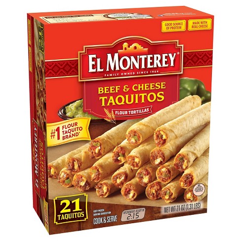 El Monterey Frozen Beef And Cheese Taquitos - 21ct : Target