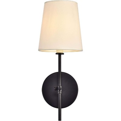 Elegant Lighting Serif 2 Light Black Wall Sconce : Target