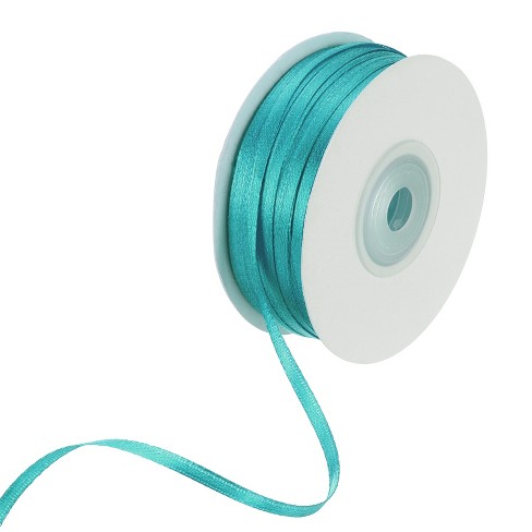 Unique Bargains Silky Smooth Soft Shiny Fabric Ribbons Peacock Blue ...