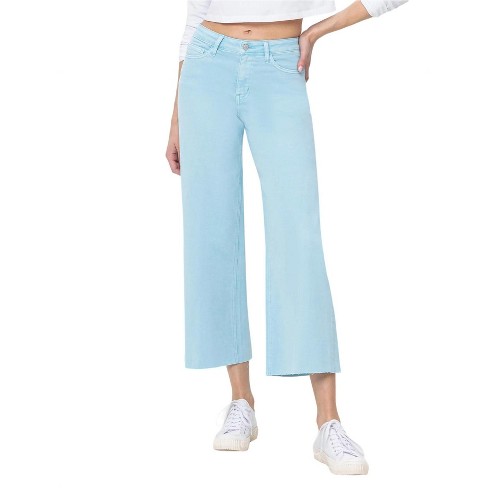 Women's High Rise Crop Wide Leg Jeans - Vervet By Flying Monkey 26 : Target