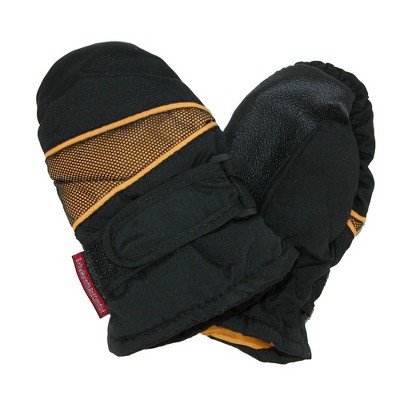 Ctm Toddlers Thinsulate Lined Water Resistant Winter Gloves, Black : Target